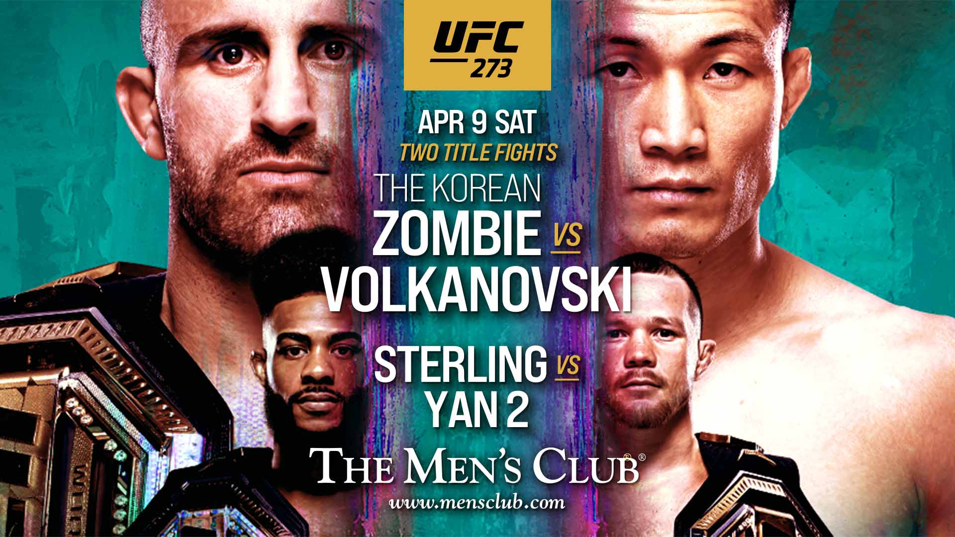 UFC 273 Volkanovski vs Zombie | The Mens Club